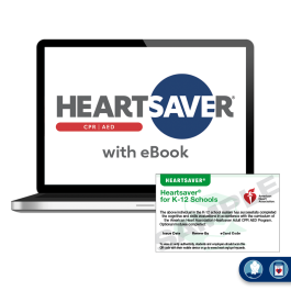 Heartsaver® CPR AED for K-12 Blended Learning Bundle (eLearning with eBook, eCard)